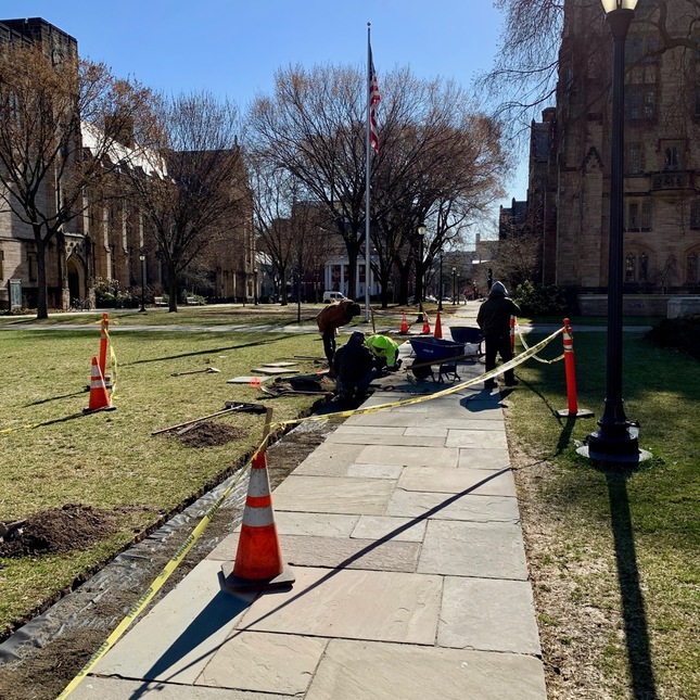Widening the walk | Daily Snap | Yale Alumni Magazine