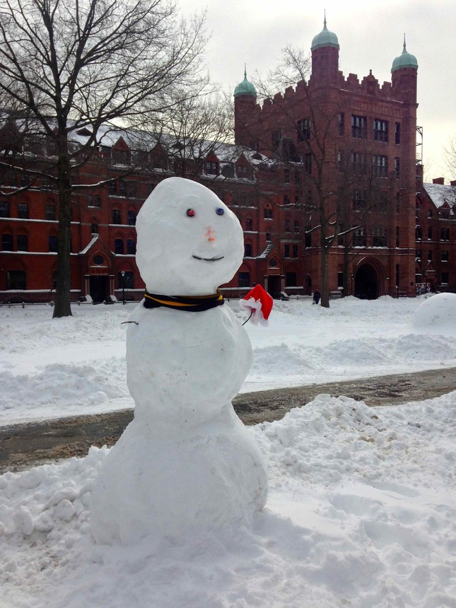 The snowman cometh | Daily Snap | Yale Alumni Magazine